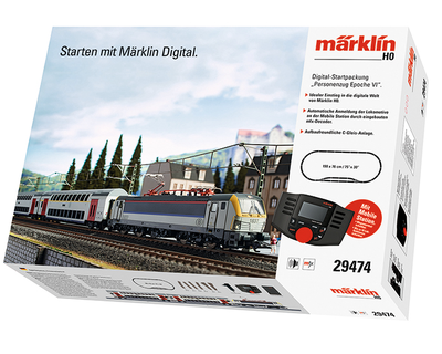 29474 Märklin H0 Treinen - Digitale startset "Belgische personentrein ...